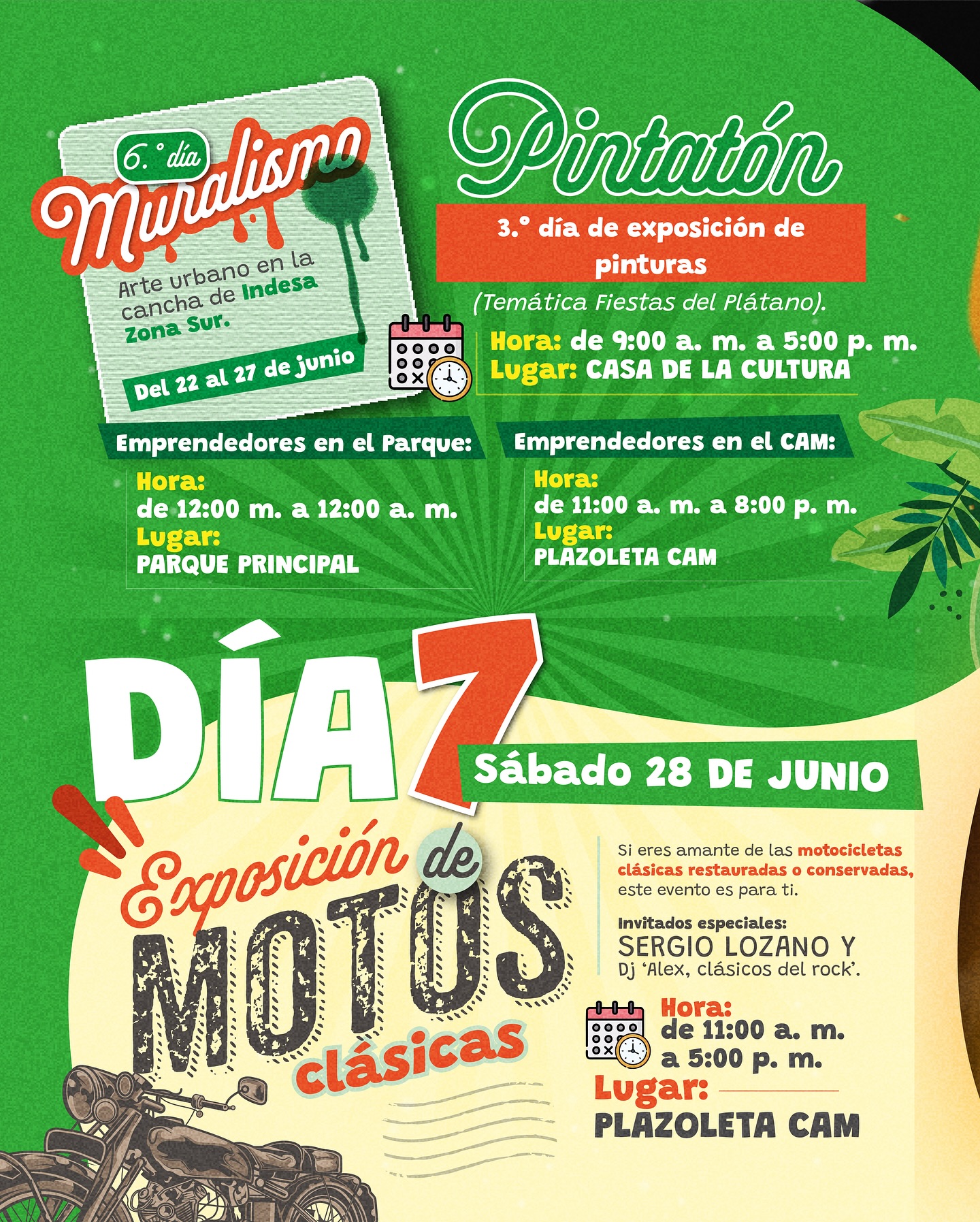 Fiestas de Sabaneta 2025. Programación Fiestas del Plátano - Oriente ...