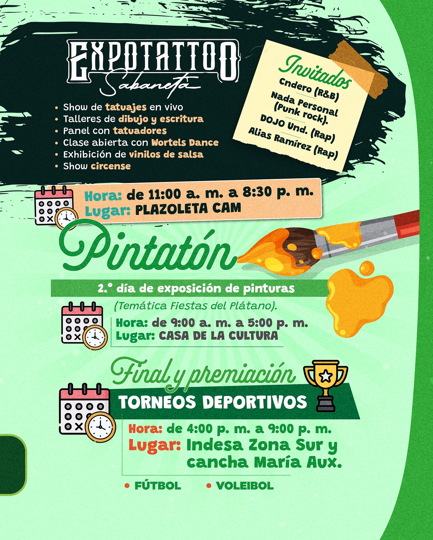 Fiestas de Sabaneta 2025. Programación Fiestas del Plátano - Oriente ...
